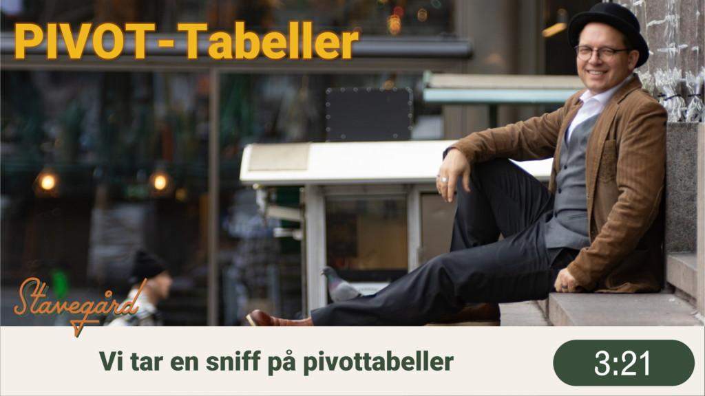 Pivottabell i Excel, lär dig grunderna här! | Föreläsare och Excel ...